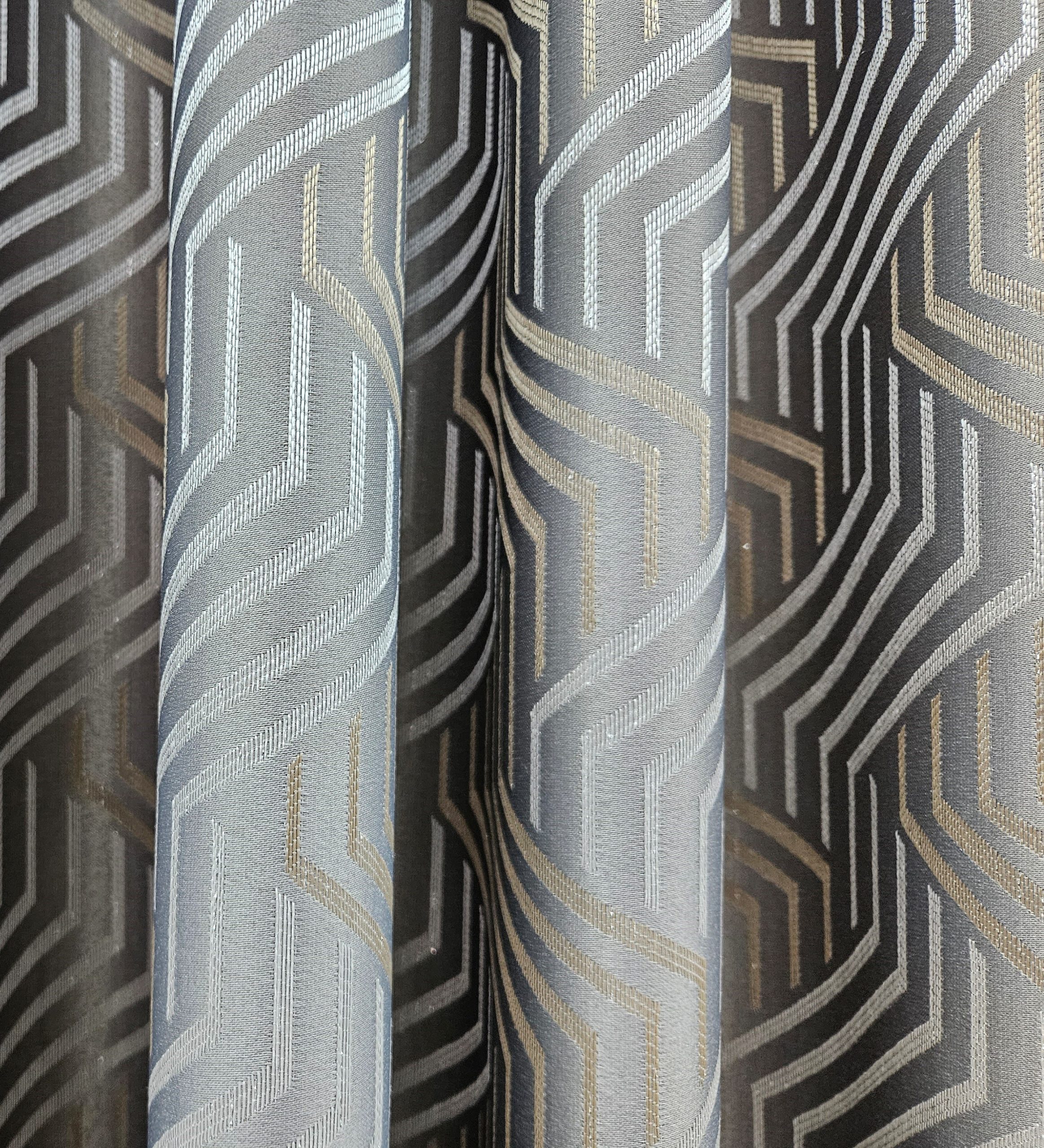 Elements Grey Eyelet Curtains Ready to Hang - Voil Centre