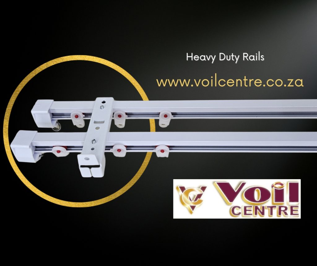 Racer / Racer Double Steel Curtain Rail - Voil Centre