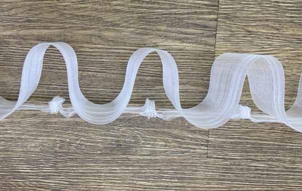 Plain Linen Voile - Wave Tape Design - Readymade - Voil Centre