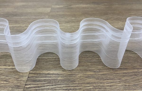 Plain Linen Voile - Wave Tape Design - Readymade - Voil Centre